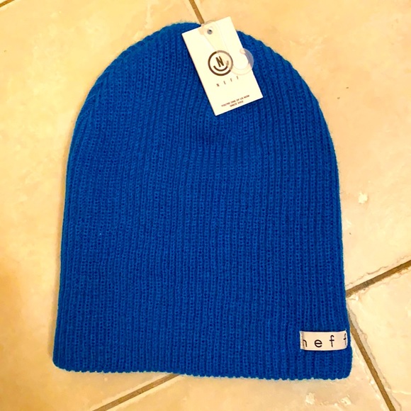Neff | Accessories | Nwt Unisex Blue Neff Beanie | Poshmark